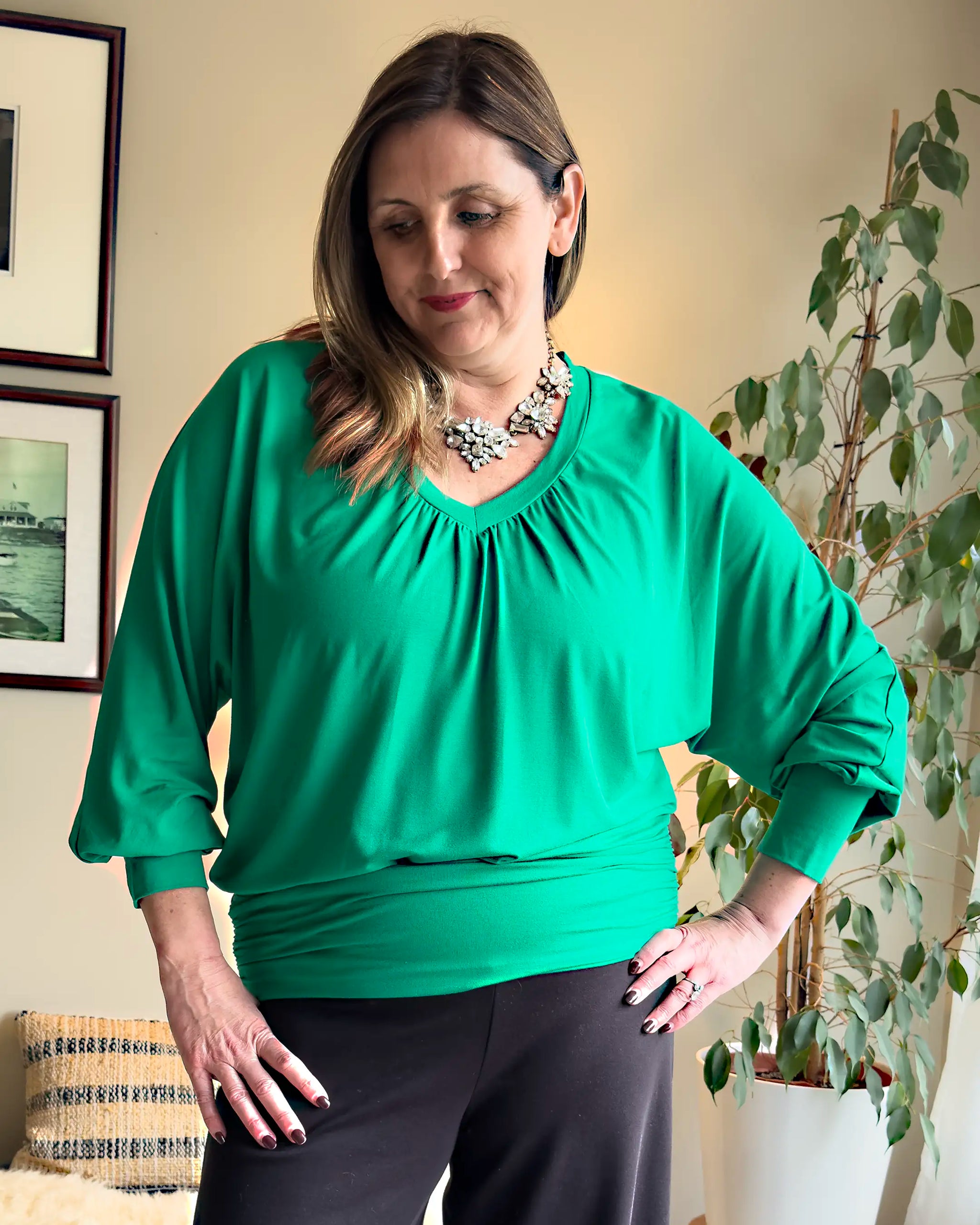 Melyr | batwing tops for women | v-neck tops | plus-size clothing